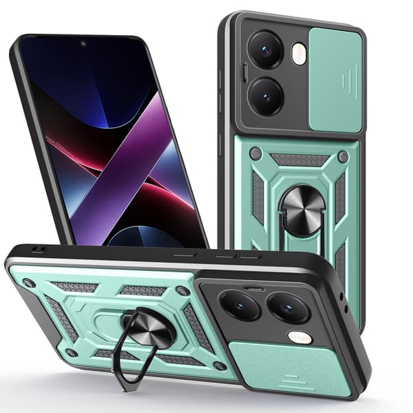 Deksler til Xiaomi Poco X8 Pro Max, skyvbart kameralinsedeksel green ...