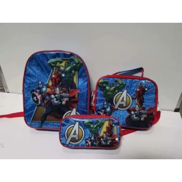 Spider-Man barns skolväska Disney Frozen Elsa Princess Ryggsäck 3 delar ...