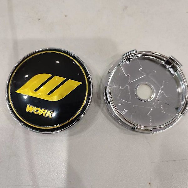4 stk. 60mm hjulcenternavkapsler Vs W Work Universal fælge støvtætte ...