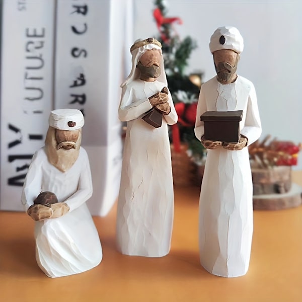 10 Delar Willow Tree Julkrubba Figurer Handmålade Dekorativa Julklappar ...