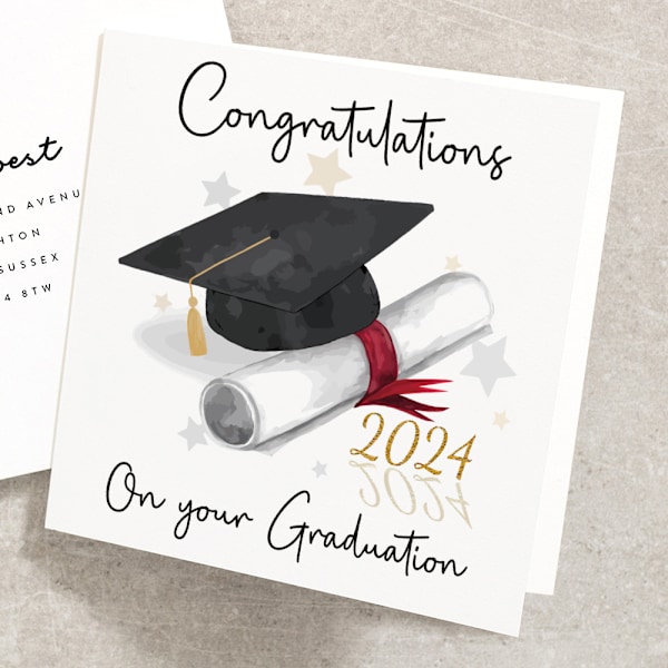 Valmistujaiskortti, onnittelut valmistumisest, hyvin tehty, teit sen, valmistuminen 2024, luokka ...