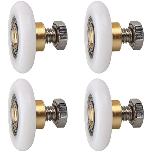 4 st duschdörrrullar, rullhjul för duschdörr glidande hjul ...