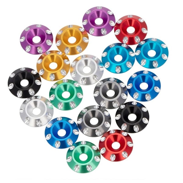 Metal Hale M3 Forsænkede Skrue Skiver til 1/10 Skala Off-Road Monster ...