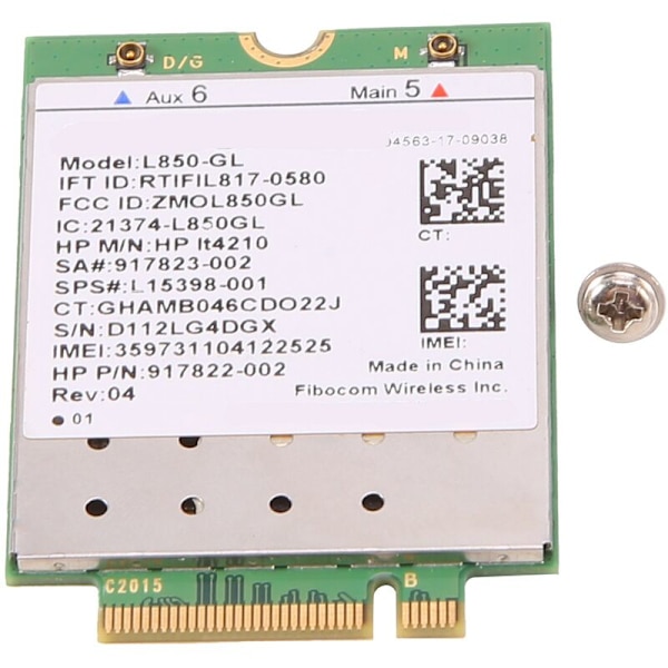L850-GL LT4210 FDD-LTE TDD-LTE 4G-modul 4G SPS-modul, 917823-001 til 430 440 450 G5 bærbar ...