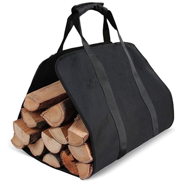 Utomhus Camping Canvas Väska Picknick Grill Ved Bärväska Camping ...