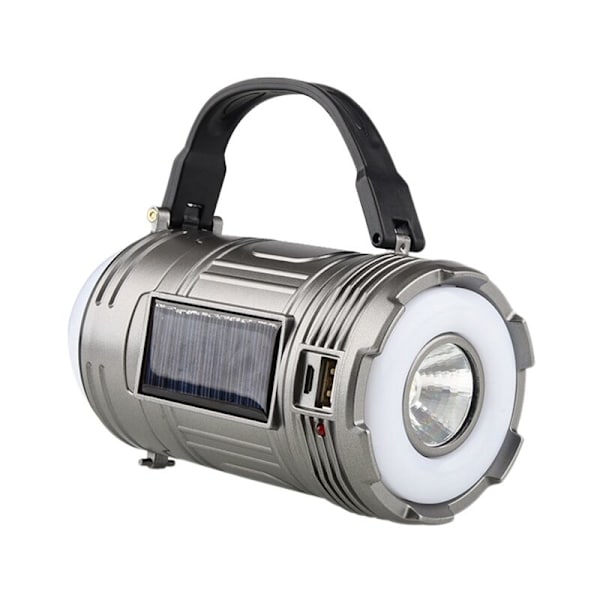 Genopladelig LED-campinglanterne - Vandtæt lommelygte - Sammenklappelig ...