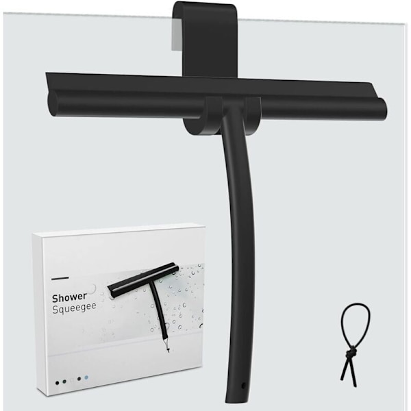 Duschskrapa, skrapa med silikonhållare Duschskrapa med rostfritt ...