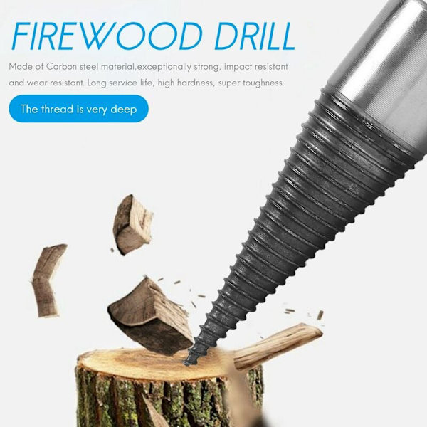 32MM Neliömäinen Kahva Ruuvi Halkaisu Kartio Kierre Tulenpuu Pora Terä ...