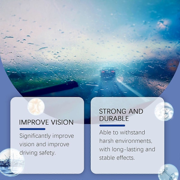 Effektiv 50 ml bilspolarvätska för regn och dimma - Hållbar, lätt att ...