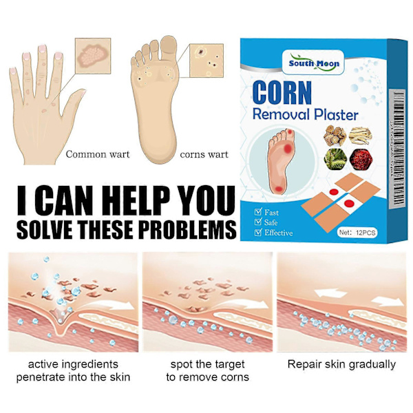 Fotpleieplaster for fjerning av hard hud og død hud - Naturlige ...
