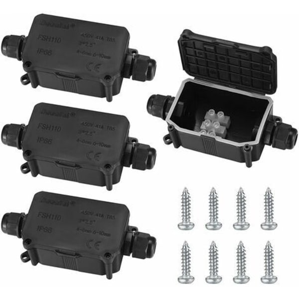 Stykker IP66 Vandtæt Junction Box, Udendørs Vandtæt Junction Box, 2 ...