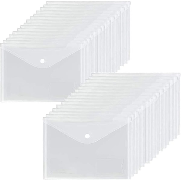 Almi A5 muoviset läpinäkyvät kansiot - 24 kpl Popper-kansio ...