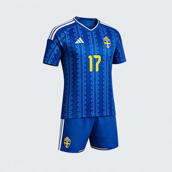 2026 Fotbolls-VM Sverige Bortatröja Barn Vuxen Nr.7 Bergvall .. 22 | Fyndiq