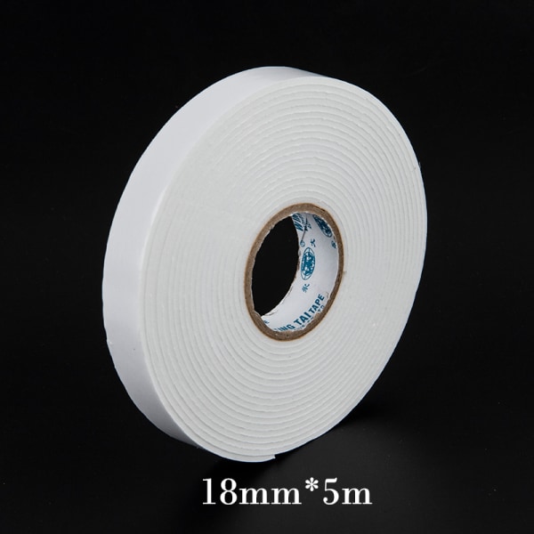 5M Super Stark självhäftande tejp Skum dubbelsidig tejp Pad 18mm*5m | Fyndiq