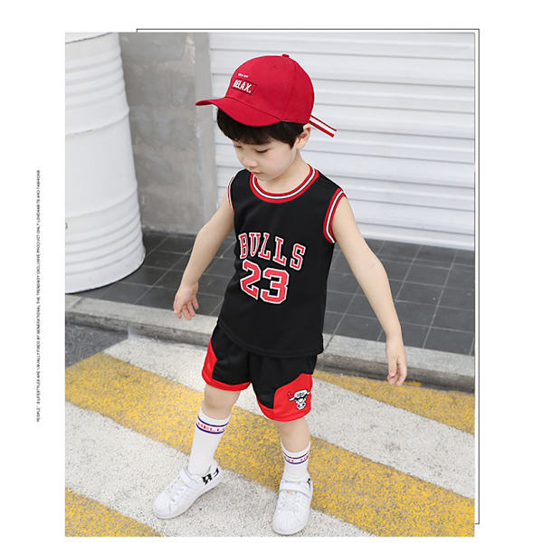 Toddler Barn Baskettröja Set Baby Pojkar Flickor Bokstavsväst ...