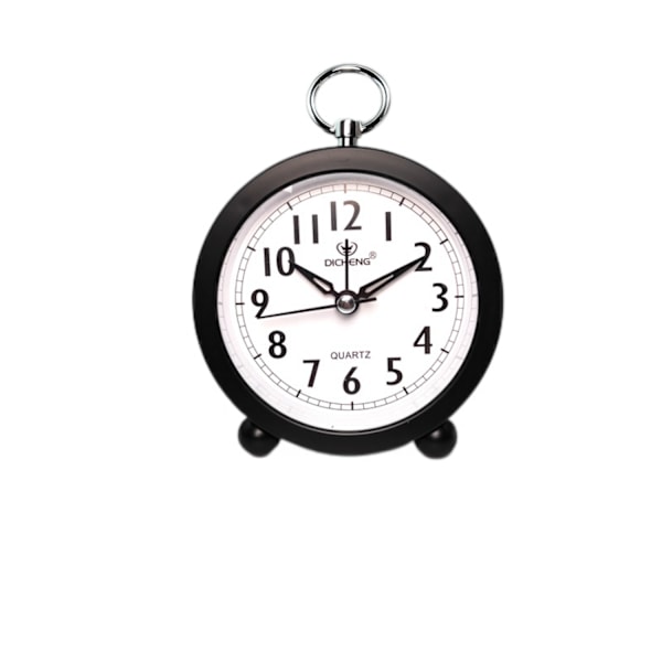 JUSTUP Väckarklocka Rund Skrivbordsklocka Väcker Dig Tyst Arbetar ...