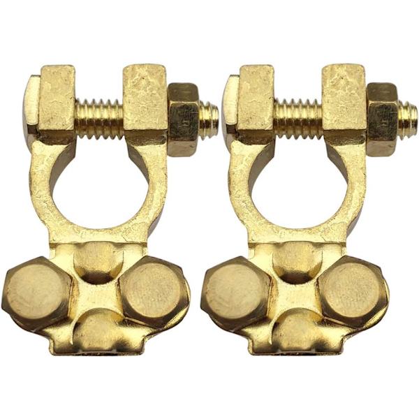 Mässing Batteri Terminaler Anslutningar Klämma, Topp Post Batteri ...