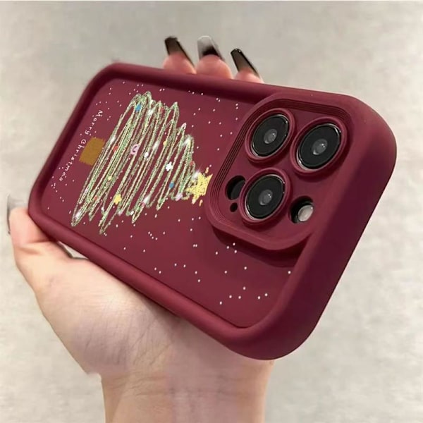 Julgran iPhone 17 Pro Max mobilskal Apple 15 anti-fall 14/13 Pro ny ...