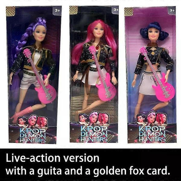 Kpop Demon Hunters Live-Action Figur Leksak Rumi Mira Zoey Temalåt Med ...