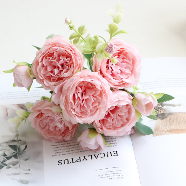 3 Buketter Konstgjorda Blommor Utomhus UV-Resistenta Falska Blommor | Fyndiq