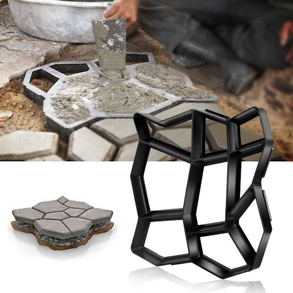 Betongformer for gårdsplassprosjekter med tråkkesteiner, unik stiskaper ...