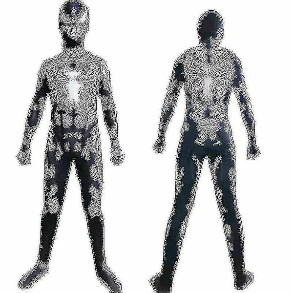 2023-vuxen Kids Venom Spider-man Superhjältedräkt I 130cm Black | 130cm ...