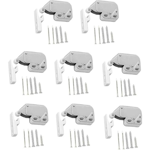 Spring Latch Cabinet Door Push Latches White Push Latch Push Latch ...