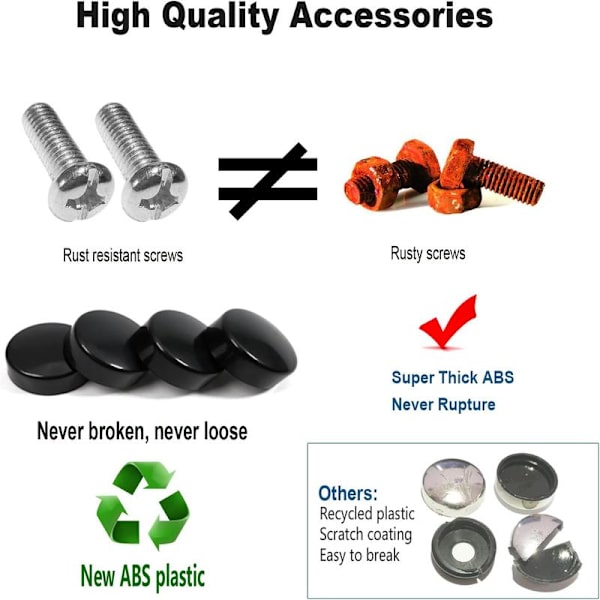 Nummerplåtshållare för släpvagnar, kraftig aluminiumram för lastbilar ...