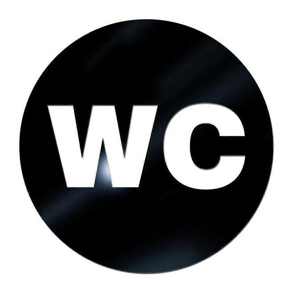 Badeværelse Toilet Skilt Akryl Selvklæbende Dør Vægskilt Toilet WC ...