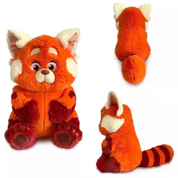 Vänd röd tecknad Kawaii plyschleksak tecknad söta djur runt röd ... Vänd röd tecknad Kawaii plyschleksak tecknad söta djur runt röd ...