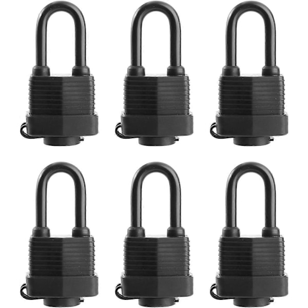 Vattentäta, låsbara utomhuslås, täckt kraftigt laminerat stållås, 1-9/ ...