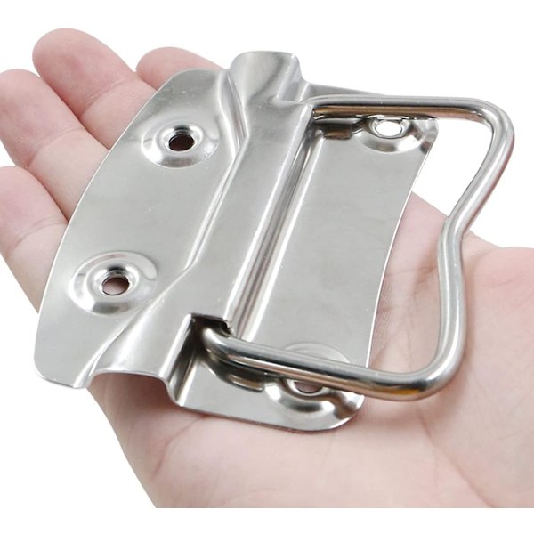 Vikbara handtag Rostfritt stål Drag - Crate Handtag Vikbara Crate Handtag Verktygslådan Handtag ...