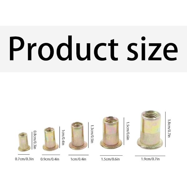 Stålnitnitar Insatser Muttrar - Sortiment Rostfria Mutter Verktyg ...