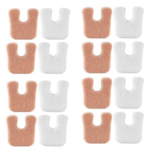 16 Par U-formade Filt-Hårdhudsplättar, Självhäftande Fotplåster | Fyndiq