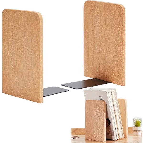 Träbokstöd, Kreativa Bokstöd i Bambu, Handgjorda i Bokträ | Fyndiq