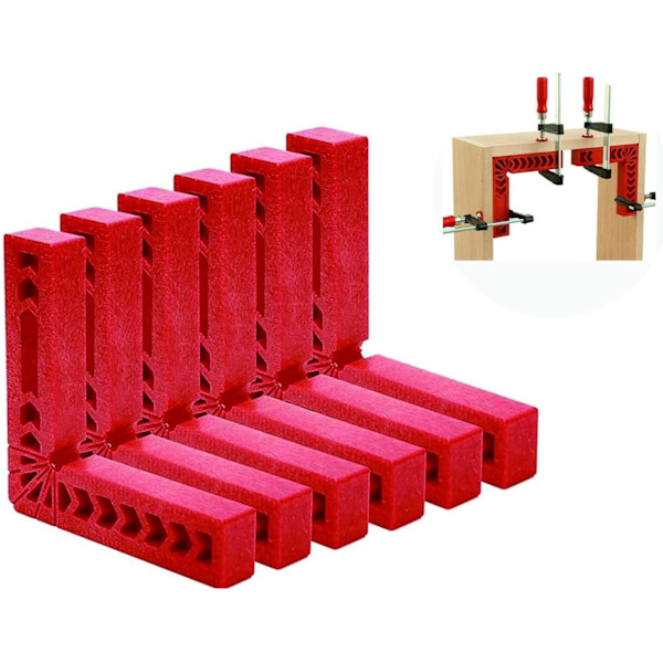 6-pack 4 tum Positioneringskvadrater, Vinkelklämma, 90 Grader A | Fyndiq