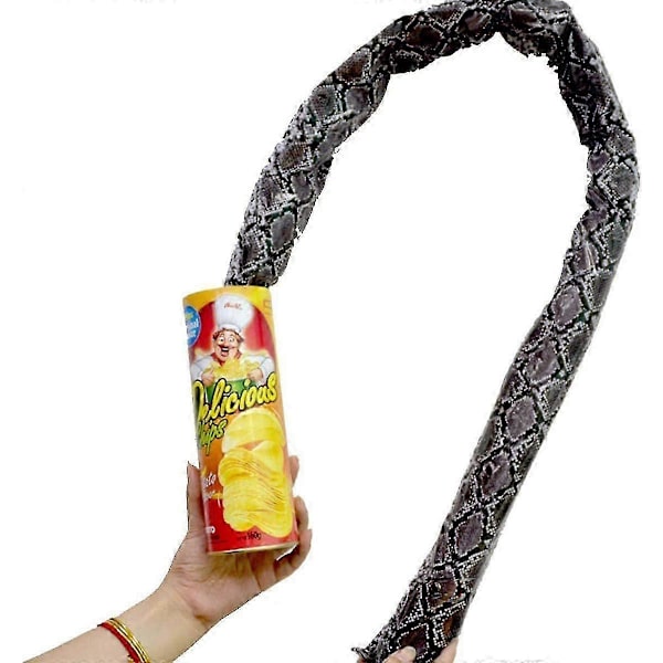 Potatischips Orm Burk Hoppande Fjäder Orm Leksak Gåva Aprilskämt ...