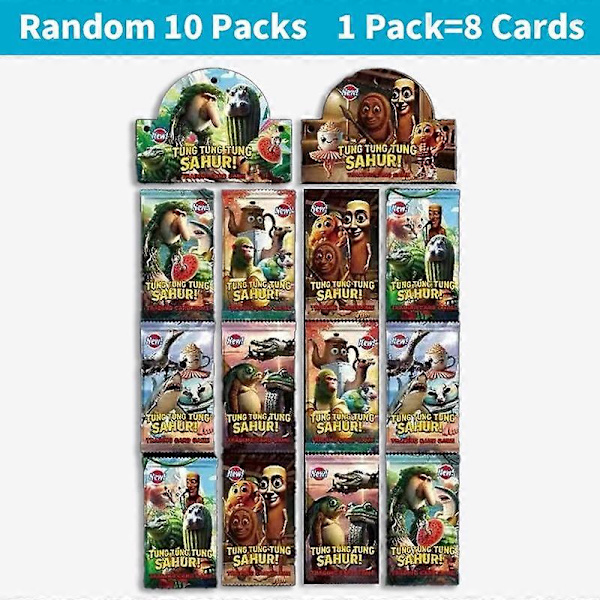 Brainrot-kort Slumpmässig italiensk Brainrot Collection-kort Tung Tung ...