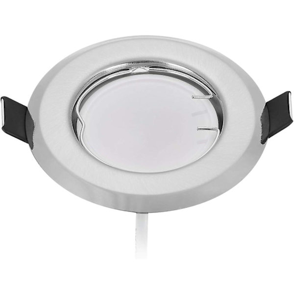 Set med 3 ultratunna infällda LED-spotlight med 3x5W dimbara glödlampor ...