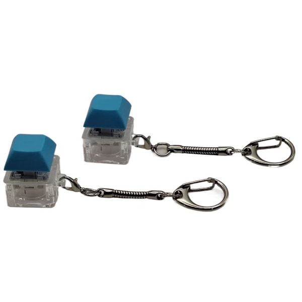 Keyboard Clicker med LED-lys Tastatur Fidget Toys LYSEBLÅ light blue ...