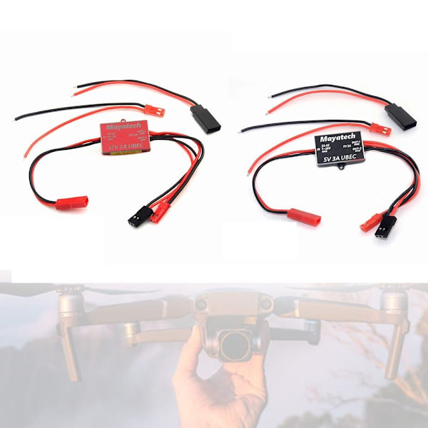 UBEC DC Converter Step Down Modul RØD UBEC 12V 3A UBEC 12V 3A Red UBEC ...