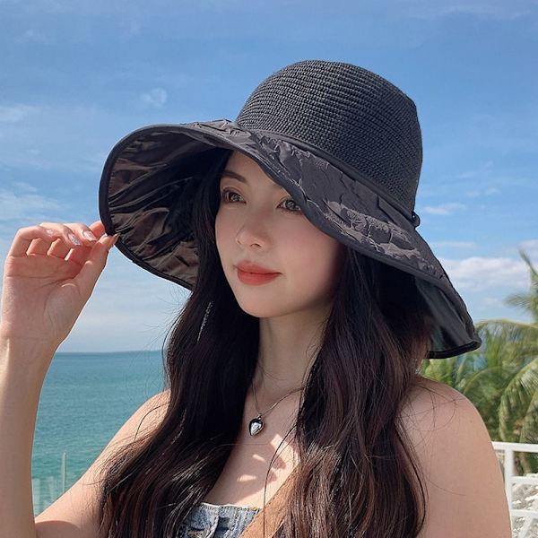 Dam Solhatt Vikbar Bucket Hat SVART black | Fyndiq