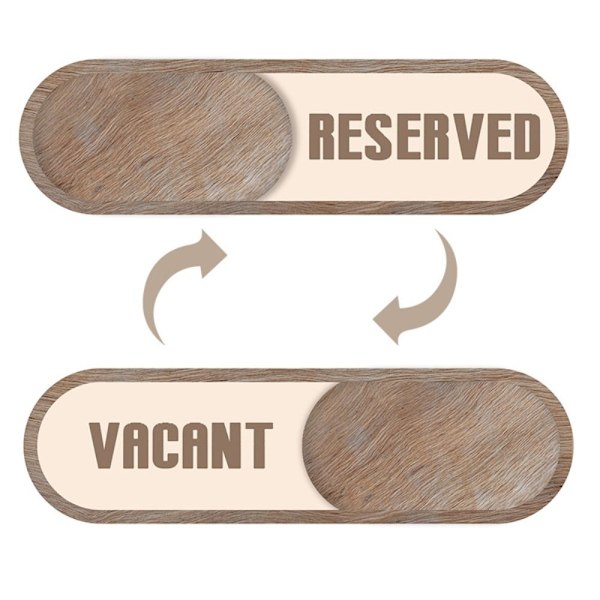 Kontordørs Skilt Påminnelsesskilt Reservert Ledig Skilt | Fyndiq