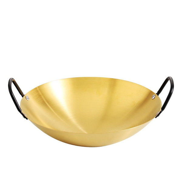 Wok Pan Stekgryta GULD 30CM Gold 30cm | Fyndiq