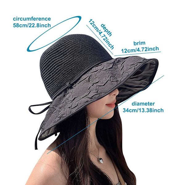 Dam Solhatt Vikbar Bucket Hat SVART black | Fyndiq