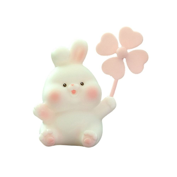 Vindmølle Bil Dekoration Dyr Bil Ornament KANIN KANIN Rabbit | Rabbit ...