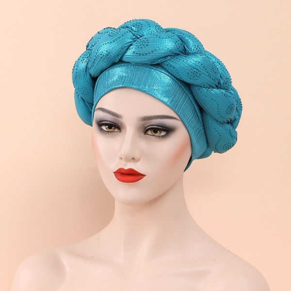 Turban Head Wraps Turband Hattar LAKE BLUE Lake Blue | Lake Blue | Fyndiq