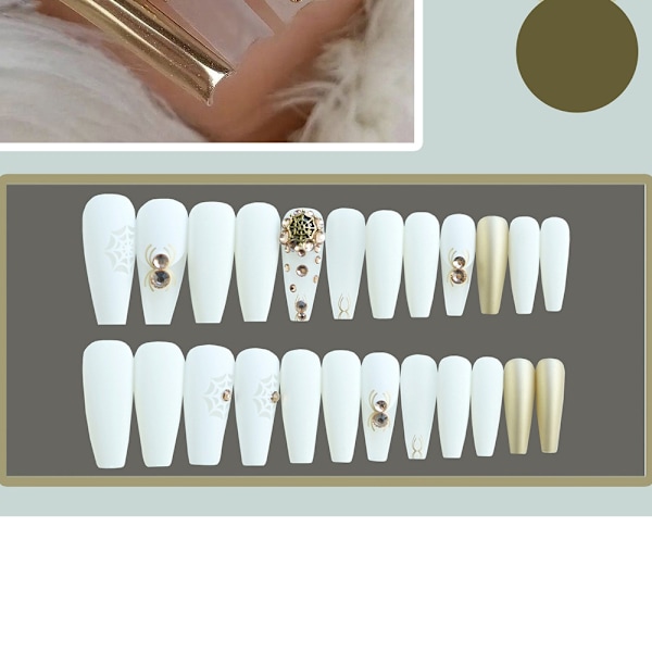 Halloween falske negler Ballerina falske negler Z-424 Z-424 Z-424 | Fyndiq