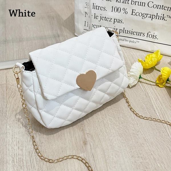 Dam Kedja Axelväskor Fyrkantiga Handväskor VIT white | Fyndiq
