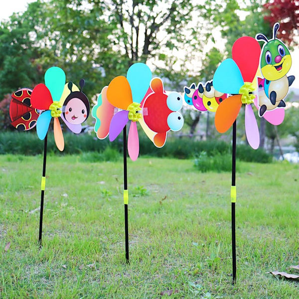 Värikäs Animal Windmills Layout Pinwheels Lelut Plastic Wind | Fyndiq